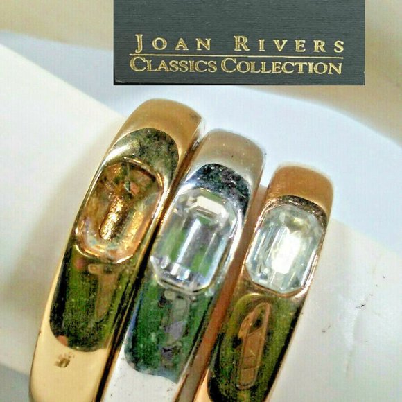 Joan Rivers | Jewelry | Joan Rivers 3 Band Ring Stackable Nwt | Poshmark